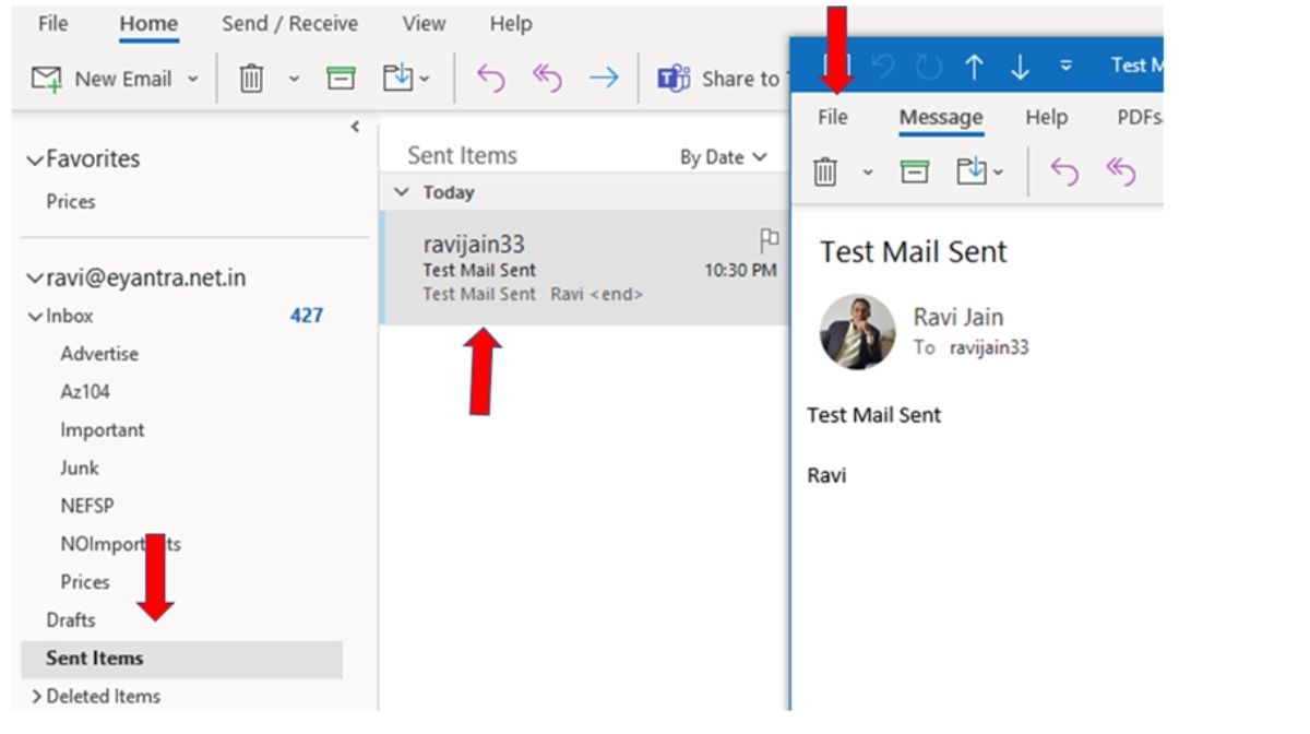 Recall Mail In Outlook | E-Yantra